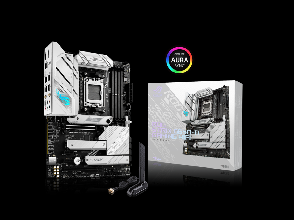 ASUS ROG STRIX B650-A GAMING WIFI AM5 ATX gaming MB - AMD B650 4xDIMM ...