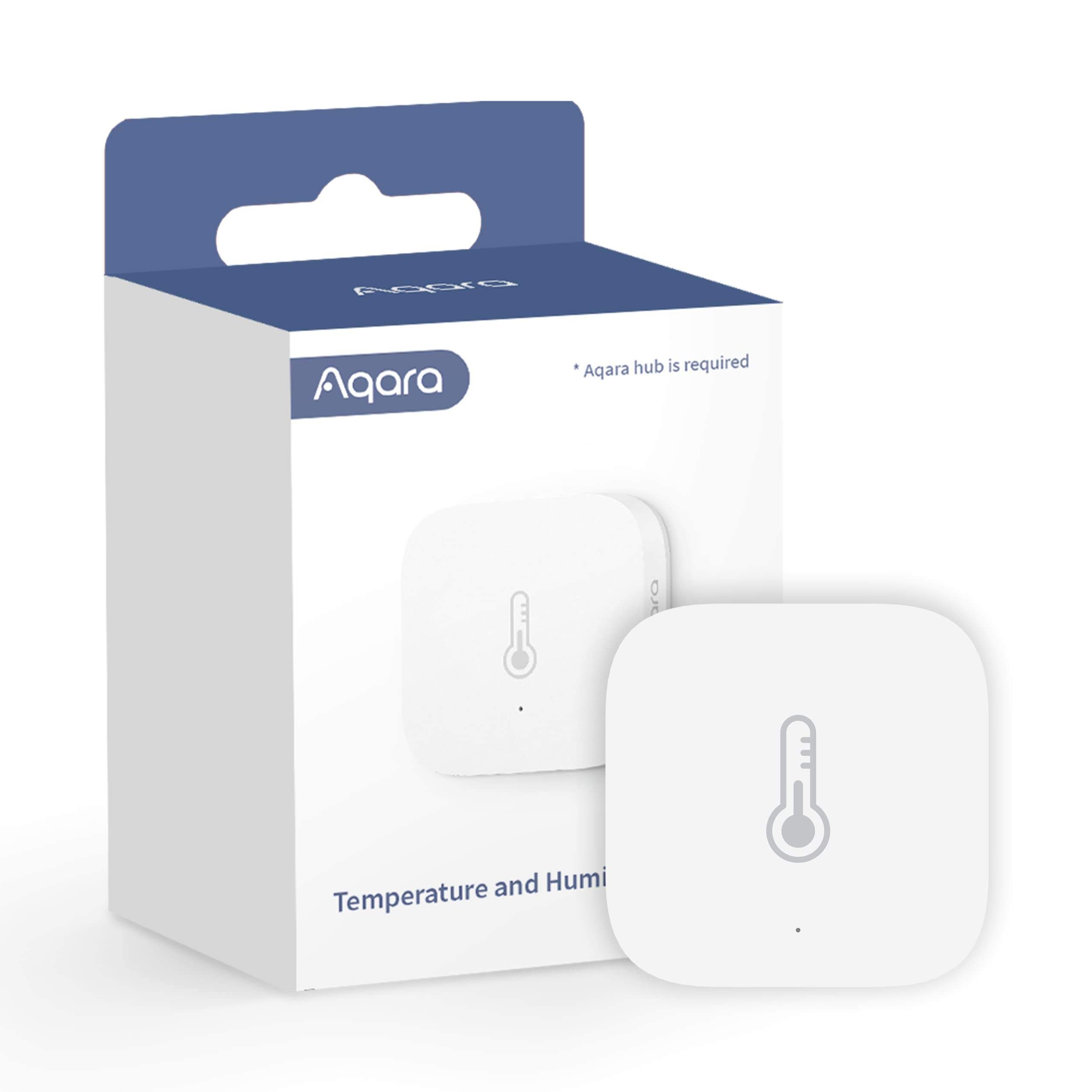 Aqara Temperature and Humidity Sensor: Model No: WSDCGQ11LM; SKU: AS008UEW01 | Plus