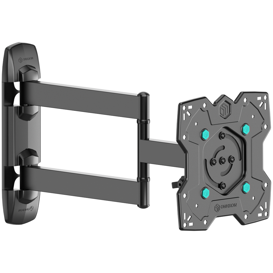 ONKRON Full Motion TV Wall Mount for 17– 43 Inch LCD LED Flat Screens up to 35 kgs, Black | Plus