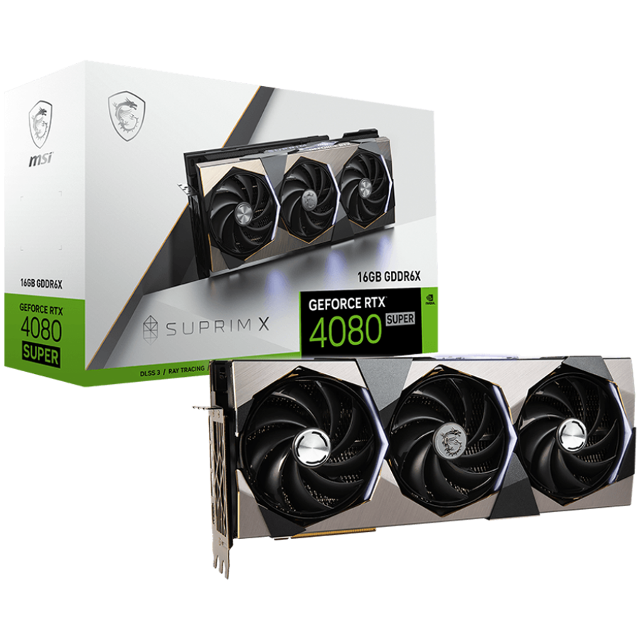 MSI Video Card NVIDIA RTX 4080 SUPER 16GB SUPRIM X (16GB GDDR6X/256bit ...