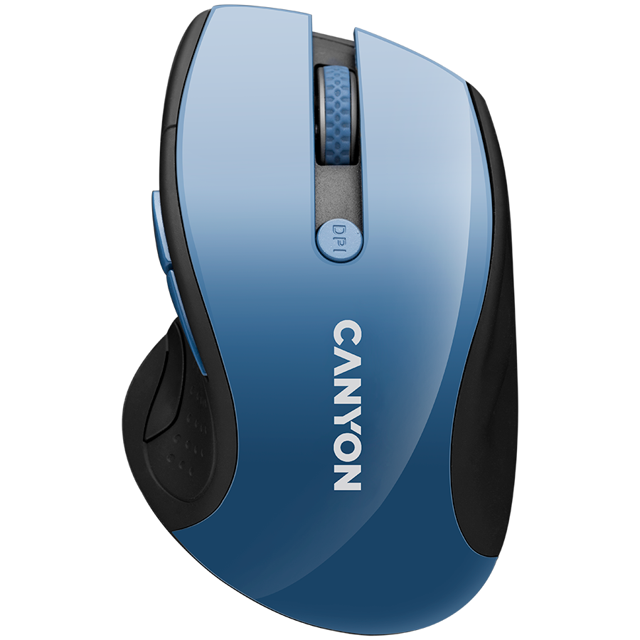 CANYON 2.4Ghz wireless mouse, optical tracking - blue LED, 6 buttons ...