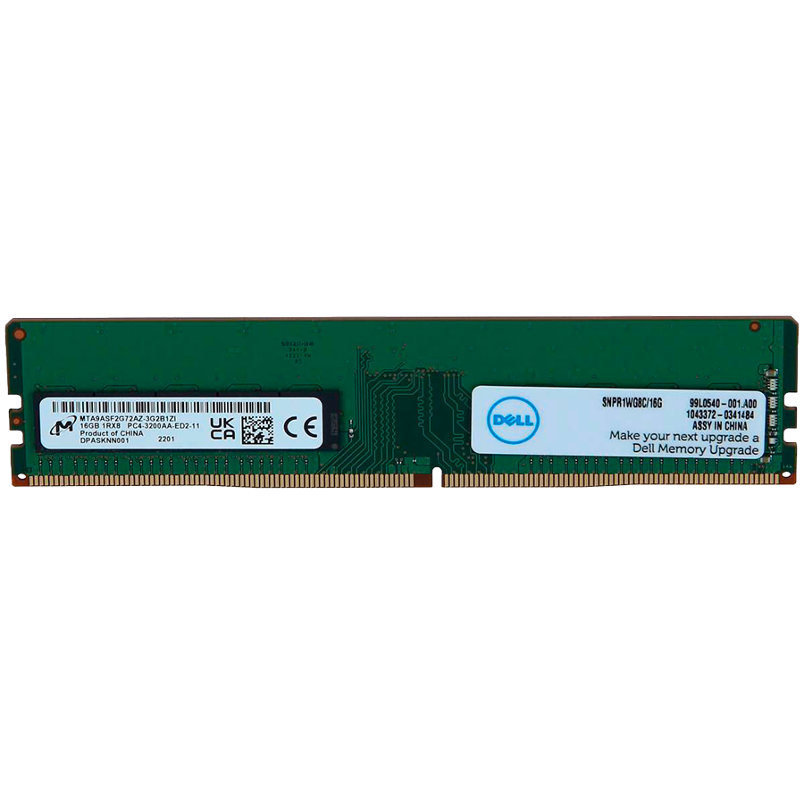 Dell Memory Upgrade - 8GB - 1Rx8 DDR4 UDIMM 3200MHz | Plus
