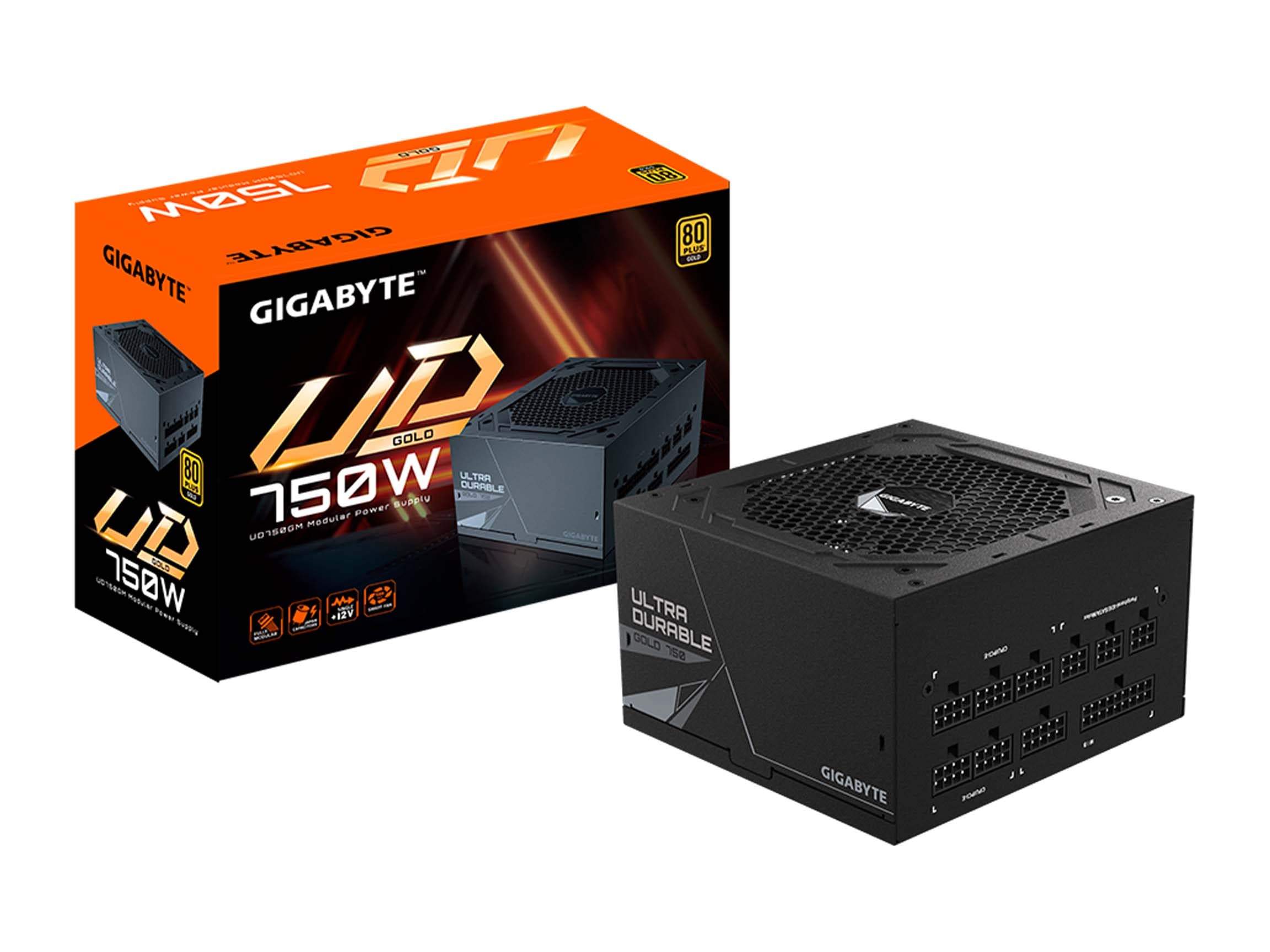 Gigabyte PSU 750W Gold Modular8xSATA, 4xPCIe 6+2 Pin, 3x4Pin1xFloppy ...