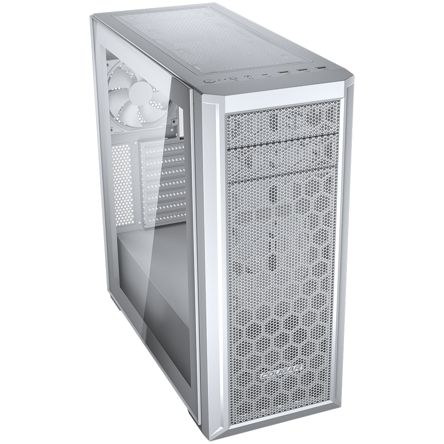 COUGAR MX330-G PRO PC Case, Mid Tower, White | Plus