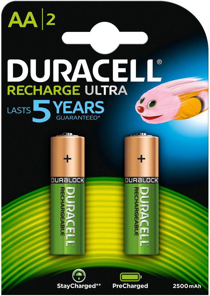 BATERIJA DURACELL AA 2kom PUNJIVA 2500mAh/1,2V | Plus